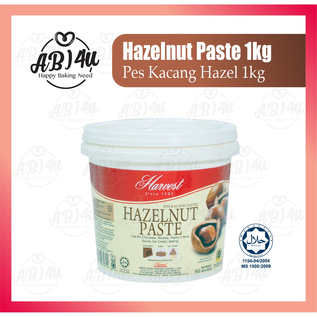 Hazelnut Paste / Pes Kacang Hazel 1 Kg - HALAL - NATURAL TASTE | Shopee ...