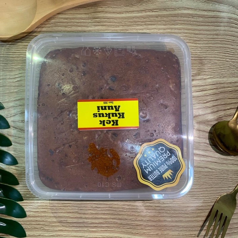 KEK KUKUS BUAH PREMIUM PURE BUTTER KURANG MANIS SEDAP MOIST MIXED FRUIT ...