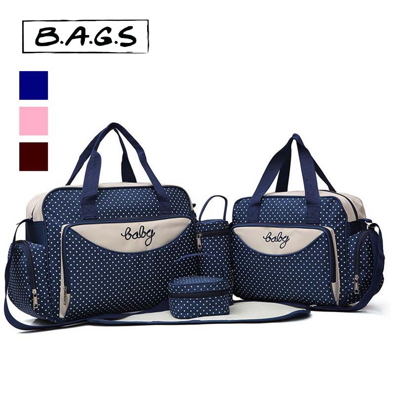 TheBags Set Beg Ibu Dan Bayi Set Of 5 Multifunctional Mummy Diaper ...