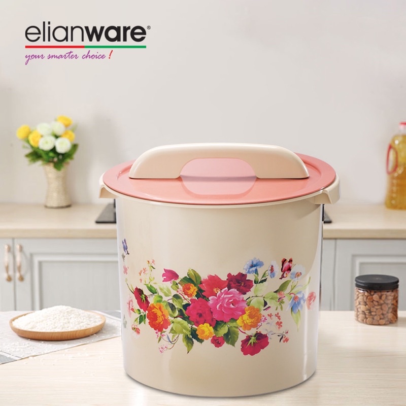 ELIANWARE 12KG Rice Dispenser / Rice Bucket/Bekas Beras/Tong Beras ...