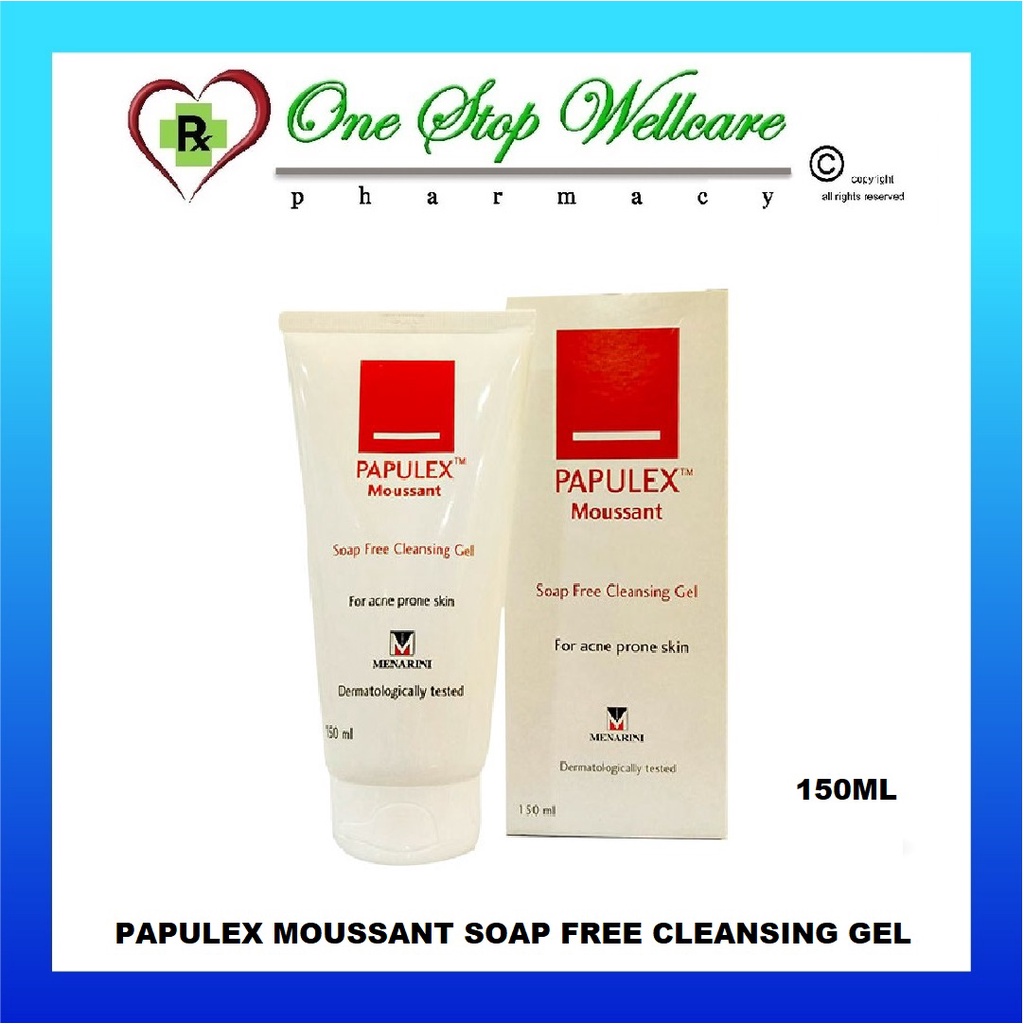 PAPULEX MOUSSANT SOAP FREE CLEANSING GEL 150ML (EXP: 03/2026) | Shopee ...
