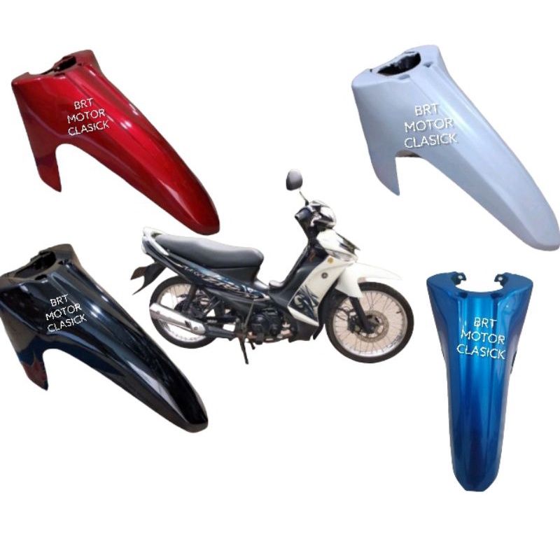 PUTIH HITAM MERAH Yamaha Vega ZR Vega RR Front Fender Fender Black ...