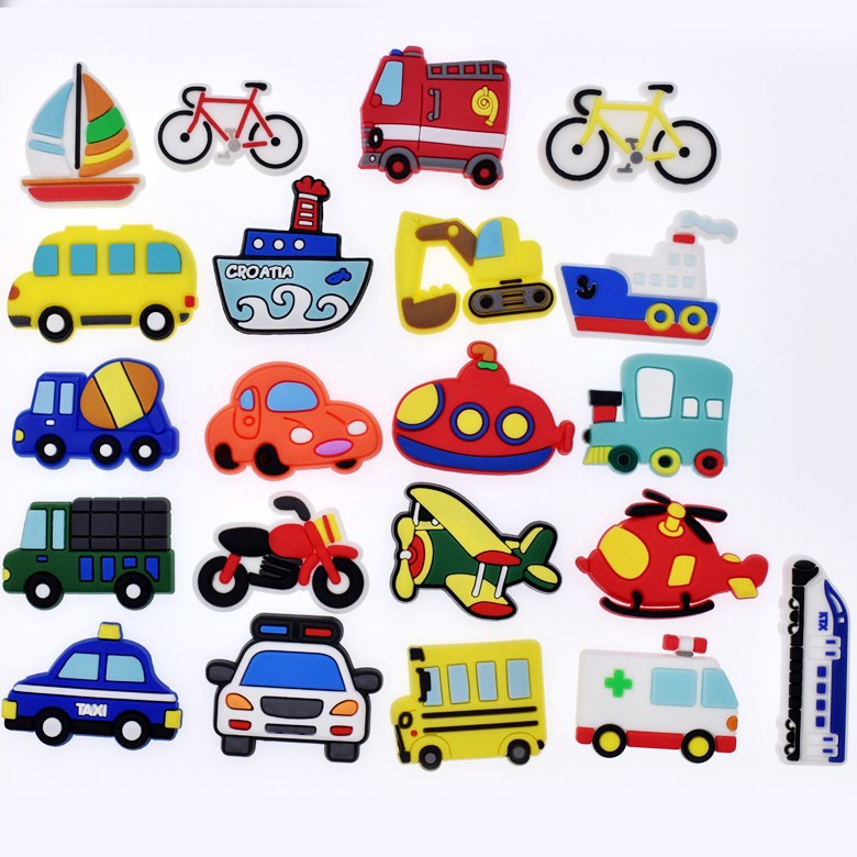 Cute Excavator Boat Jibits croccs Motorcycle Bike Jibbits Charm Pin ...