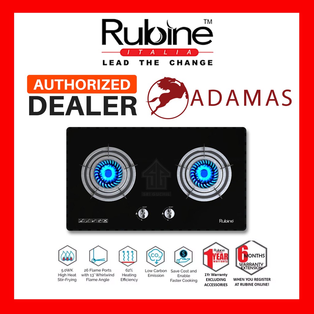 RUBINE RGH-VISTA2B-BL / RUBINE RGH-VISTA3B-BL GAS HOB | Shopee Malaysia