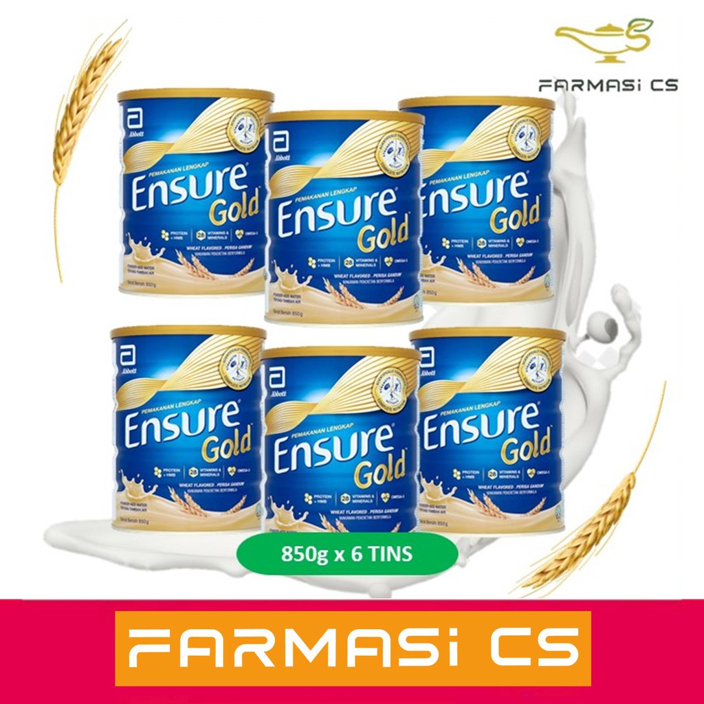 Abbott Ensure Gold Wheat 800g x 6 Tins EXP:07/2025 FREE Knife Set ...