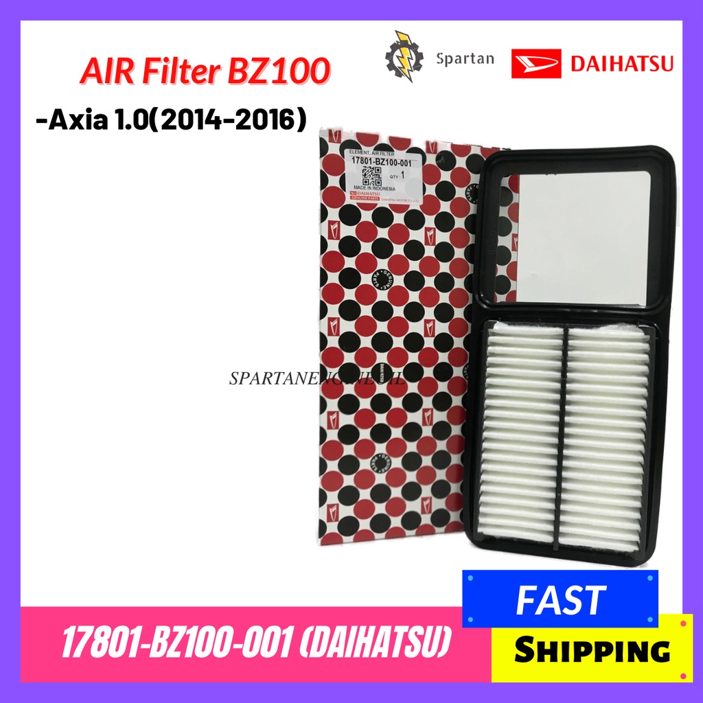 BRAND DAIHATSU PERODUA AIR FILTER FOR AXIA 2014-2006 (17801-BZ100-001 ...