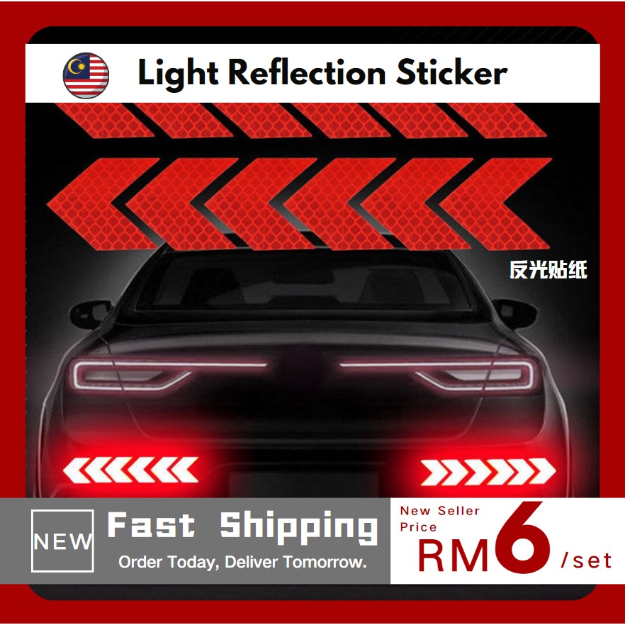 Universal Car Reflective Sticker Decoration Night Light Stylish Decal ...