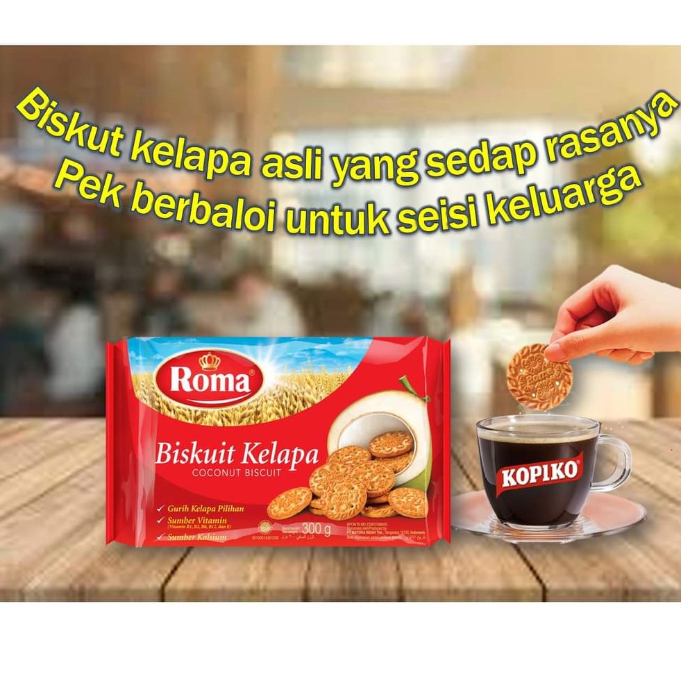 Roma Coconut Biscuit (Biskuit Kelapa) 300g | Shopee Malaysia