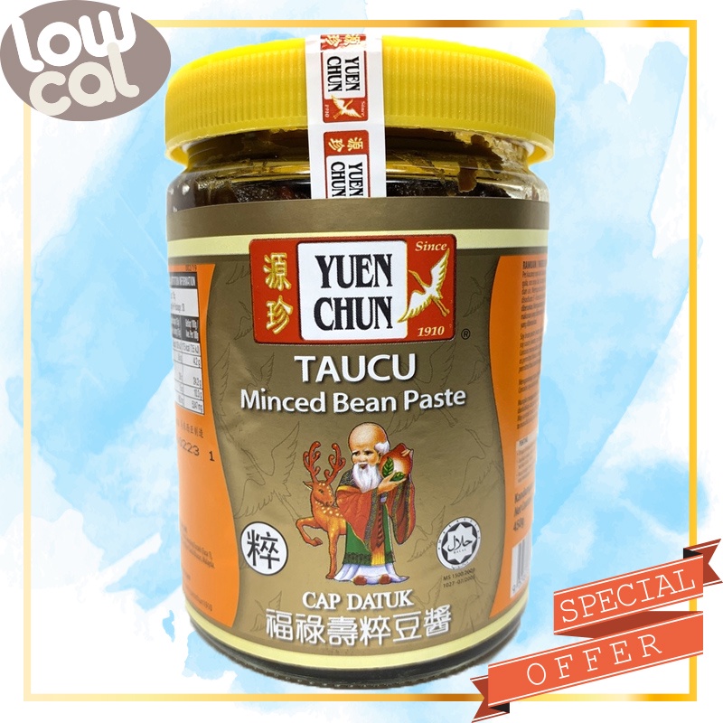 YUEN CHUN Oldman Taucu Minced Bean Paste 福禄寿 幼豆瓣酱 (粹) 450gm (BB: 6 July ...