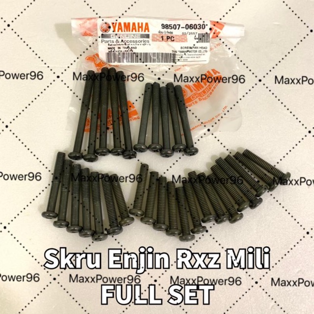 Rxz Mili - Skru Enjin Rxz Mili Full Set 💯 - Thai Yamaha | Shopee Malaysia