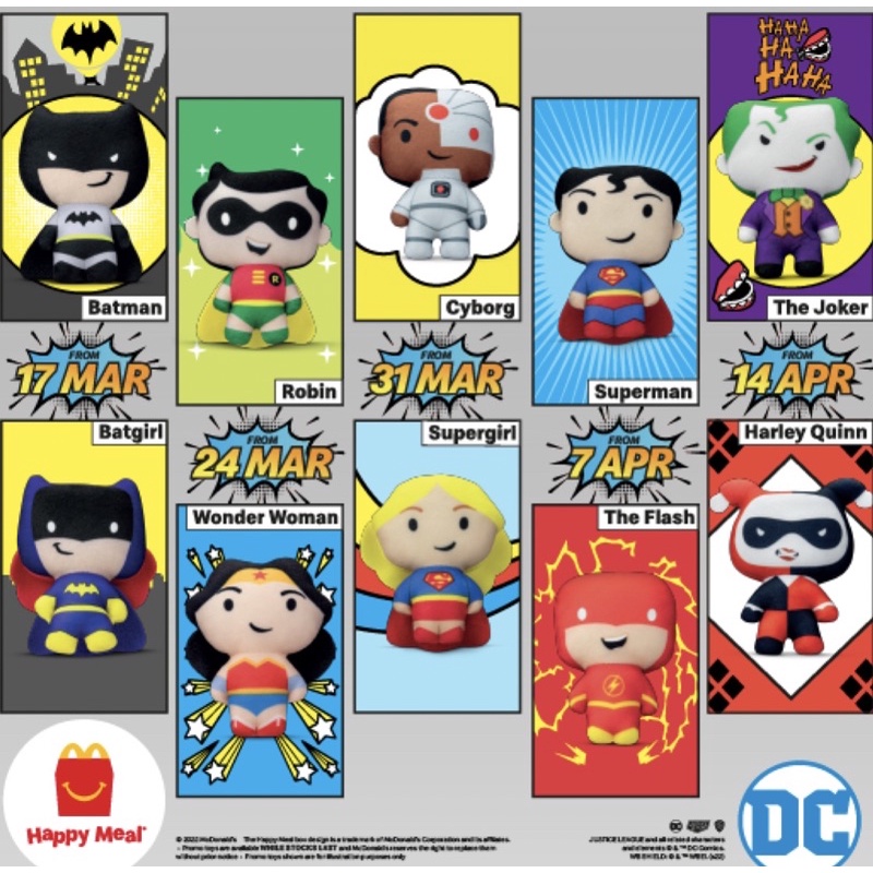【READY STOCK】 Mcd Toy Robin the flash McDonald's McD Mcdonalds Oversea/Malaysia Happy Meal Toys ...