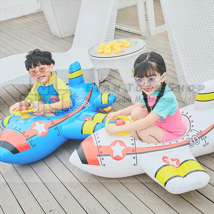 Pelampung Kapal Terbang Budak Airplane Inflatable Swimming Sit Float ...