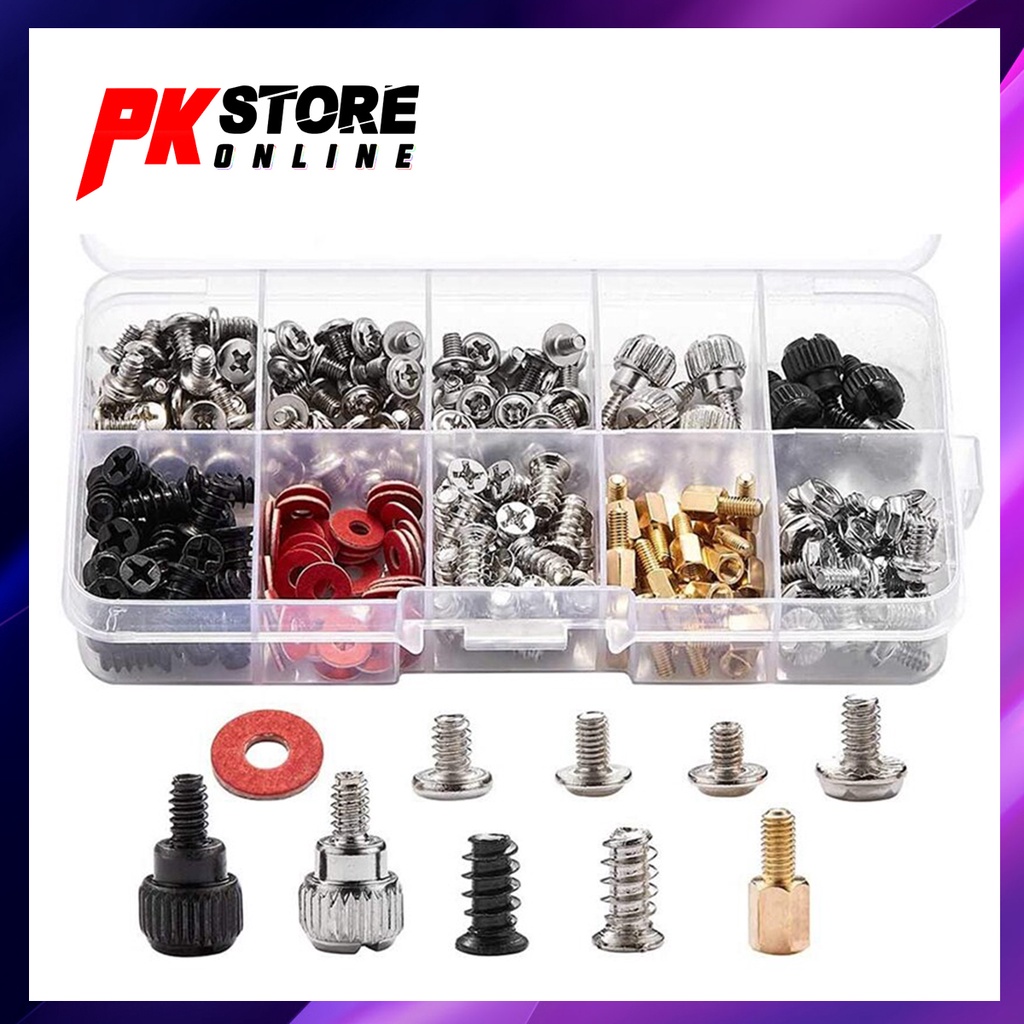 280pcs Computer Screw Standoffs Set Kit For Hard Drive Computer Case