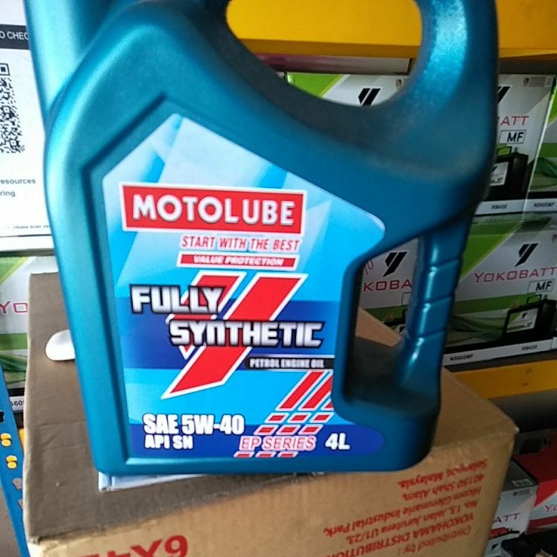 Motolube 5w-40 fully synthetic | Shopee Malaysia
