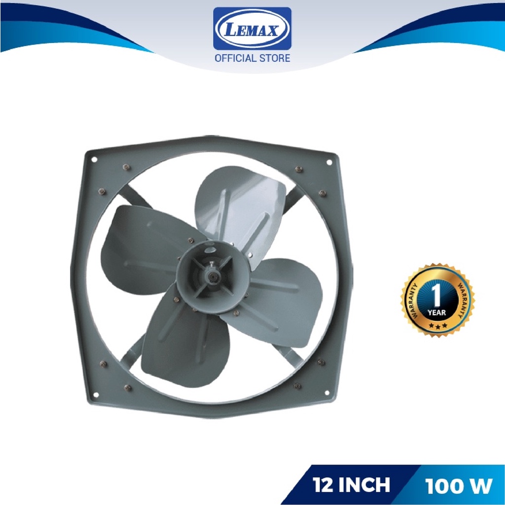 LEMAX 12" 15" 18" 24" Heavy Duty Industrial Exhaust Fan Kipas Ekzos Industri 24 HOURS (IEF-HD12 ...