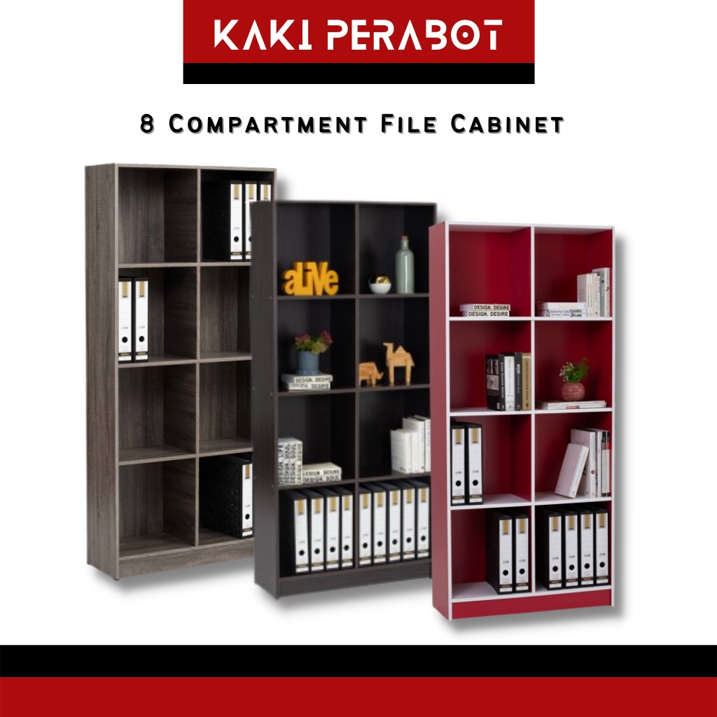 EKKO 8 Compartment File Cabinet Display Cabinet Display Rack Book Rack ...