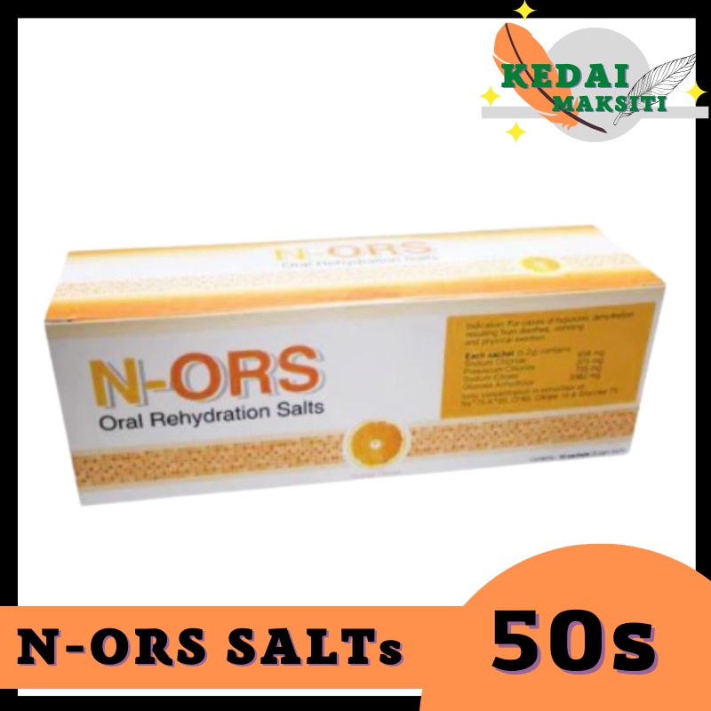 Oral Rehydration Salt ORS plus 50 packets ( Orange Flavour ) | Shopee ...