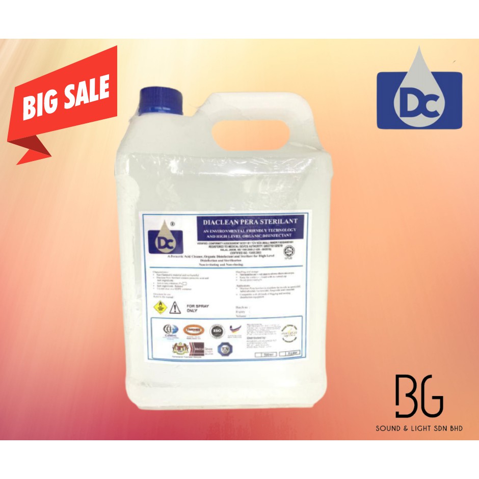 Diaclean Pera Sterilant Nano/cold/mist/ulv Ready To Be Used Medical ...