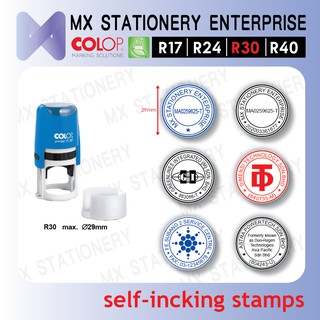 COLOP Stamp & Self-Inking & Chop Custom & Custom Made & Round & R17 R24 ...