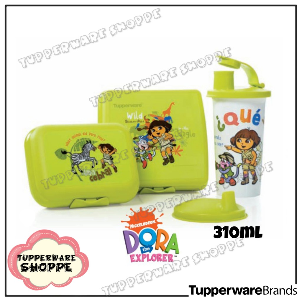 🔥READY STOCK🔥Tupperware Dora the Explorer Lunch Set | Shopee Malaysia