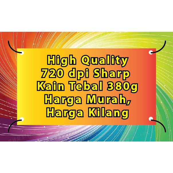 # HARGA KILANG # BANNER / BUNTING PRINTING SERVICE (WOOD / LUBANG ...