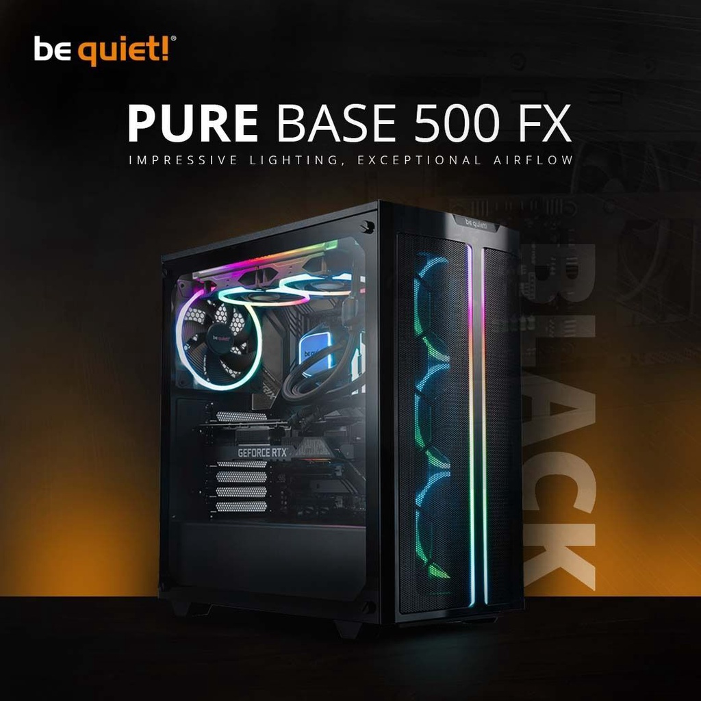 # be quiet! PURE BASE 500 FX - Mid Tower T.G Case with ARGB Fan ...