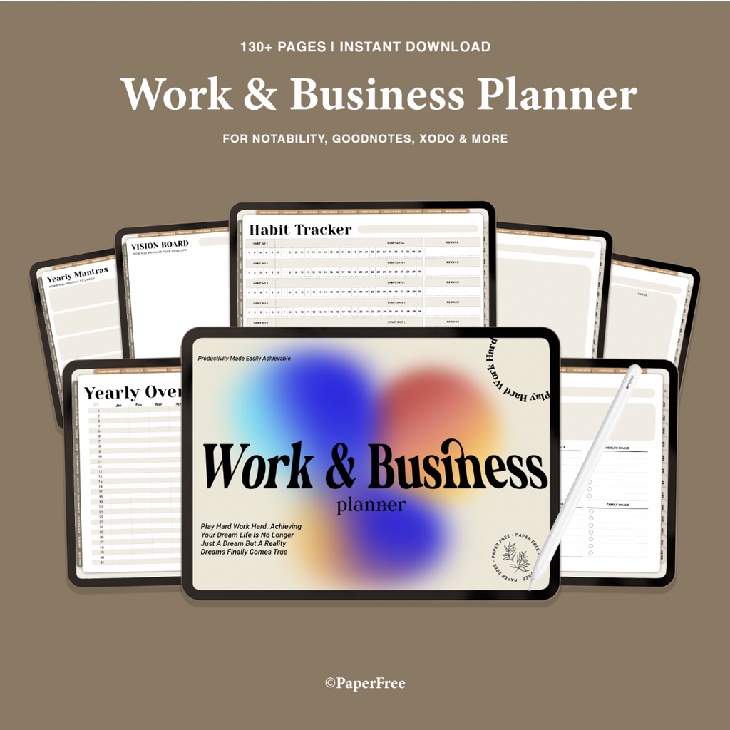 GoodNotes / Notability / Digital Work & Business Planner / PDF Digital ...