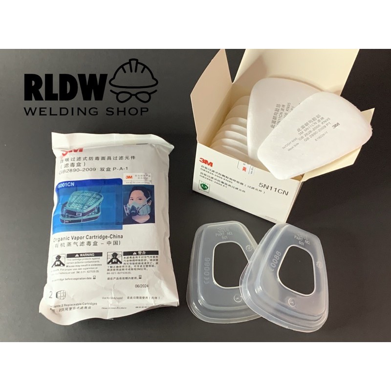 3m mask respiratory 6001 filter cotton 3in1 set mask Suit Respirator ...