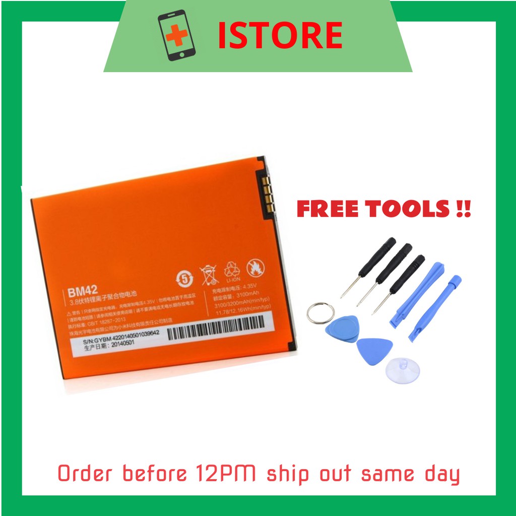 Xiaomi Redmi Note BM42 3100mAh Battery | Shopee Malaysia