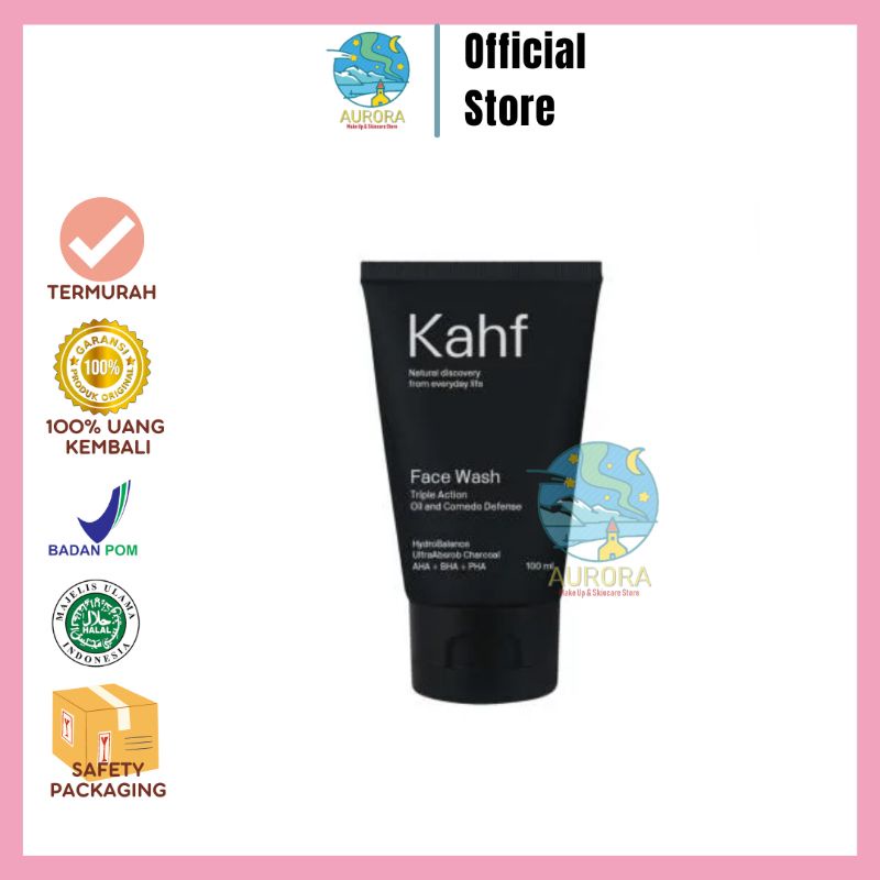Aurora Kahf Triple Action Oil and Comedo Defense Facial Wash 100ml ...