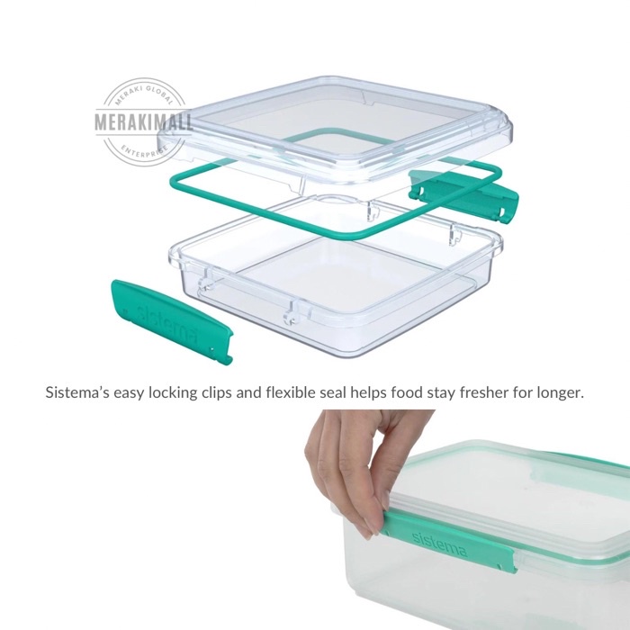 Sistema To Go Sandwich Box | Plastic Food Storage Container BPA Free ...