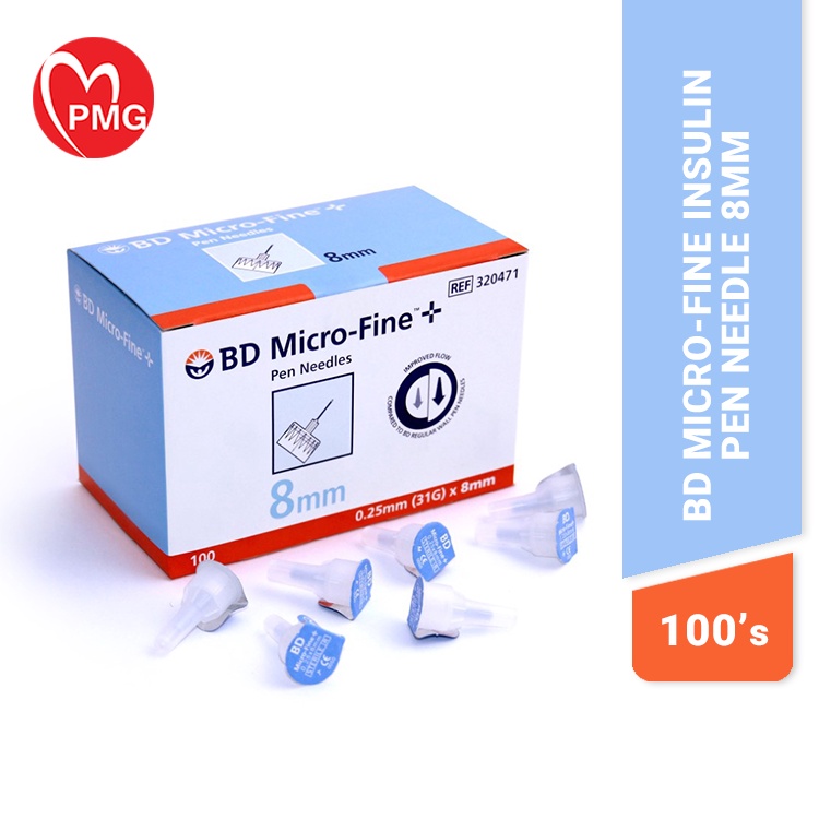 [PMG PHARMACY] BD Micro-Fine Pen Needles (8mm x 31g x 100 Needles ...