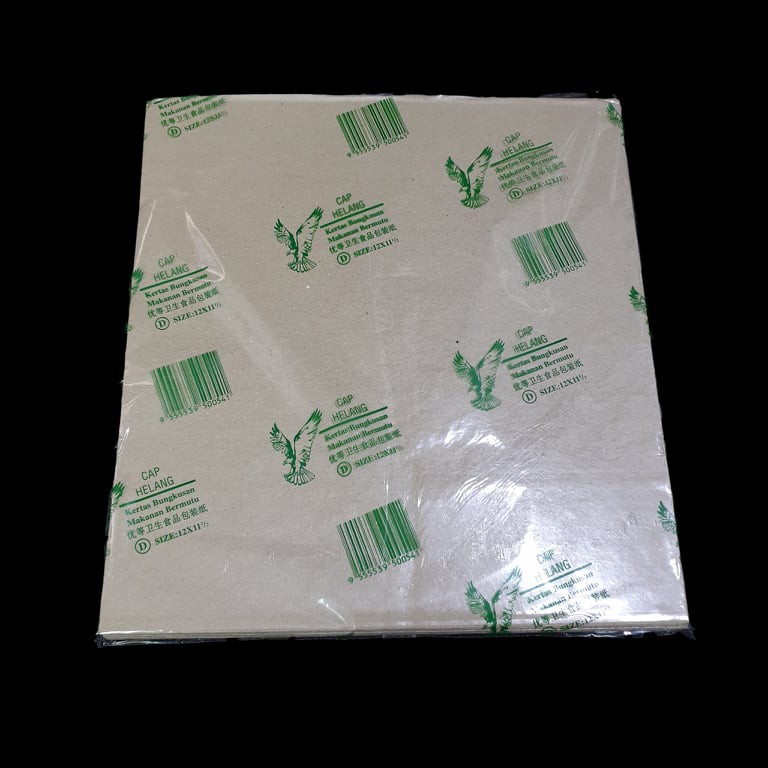 (80pcs±) Brown Food Wrapping Paper D / Pembalut Makanan / Kertas ...