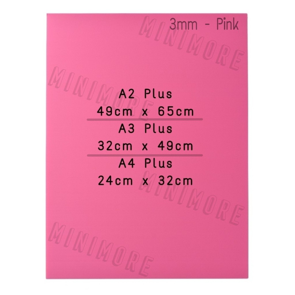 (MiniMore) Thick Polypropylene PP Corrugated Cardboard/Impra Board*DIY ...