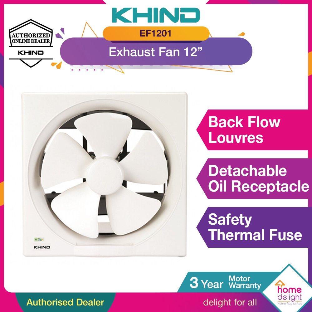 KHIND Exhaust Fan 8" / 10" / 12" ( EF8001 / EF1001 / EF1201 ) / Mistral Exhuast Fan 8" / 10 ...