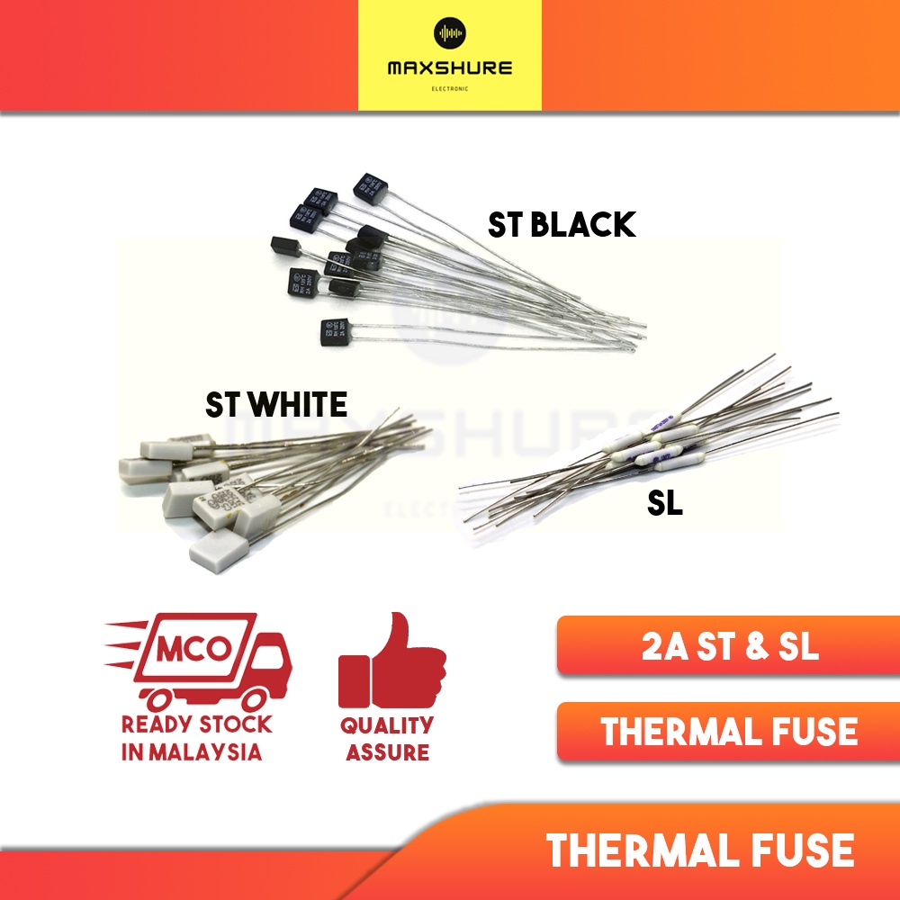 [MaxShure] 2A 250V Fan Thermal Fuse Temperature Fan Motor Hair Dryer ...
