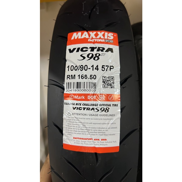 MAXXIS Tayar Maxxis Victra ST S98 F1 Tyre-Size 17 & 14 & 13 inches s-98 ...