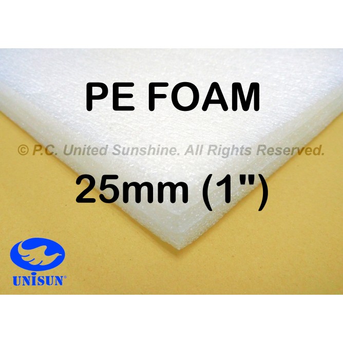 𝐔𝐍𝐈𝐒𝐔𝐍 𝐏𝐄 𝐅𝐎𝐀𝐌 25mm 1 Polyethylene Closed Cell Foam Sheet