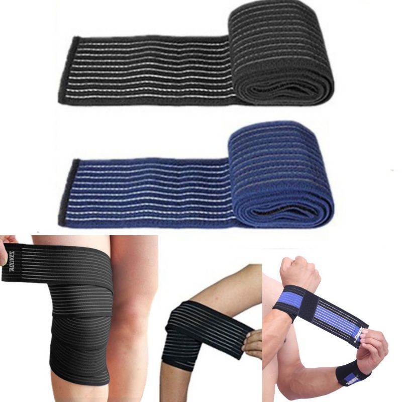 gym ,fitness ,siku, lutut, lengan supportElastic Sports Wrist Knee ...