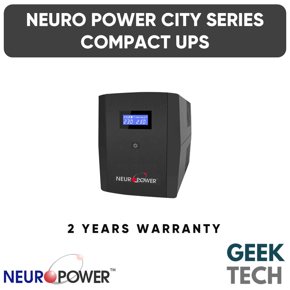NEUROPOWER City Series UPS Uninterruptible Power Supply with Built-In ...