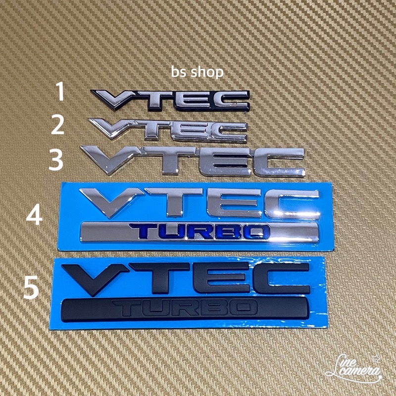 *VTEC Logo On The Rear HONDA Chrome Plated Color | Shopee Malaysia