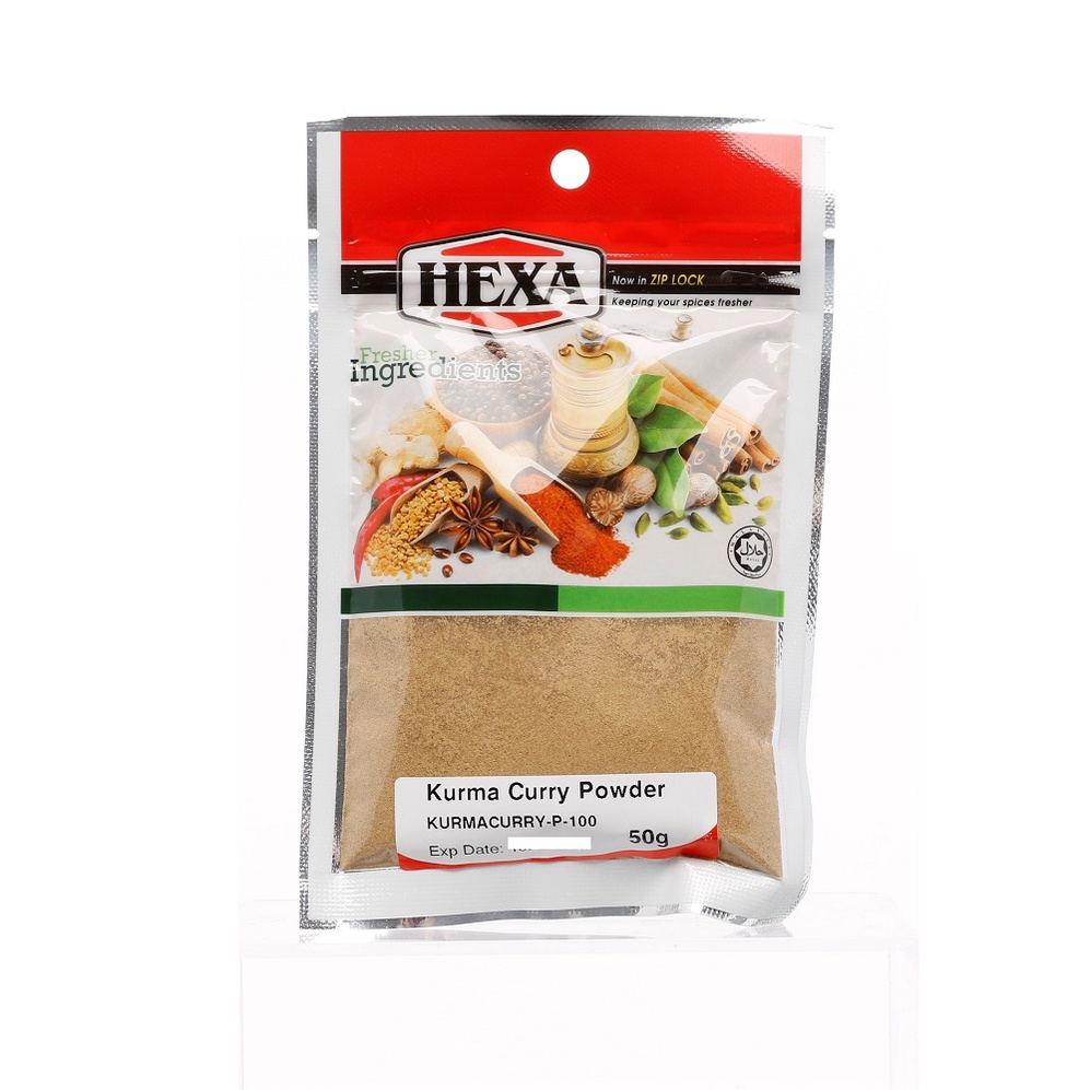 HEXA HALAL Kurma Curry Powder 50gm Serbuk Kari Korma | Shopee Malaysia