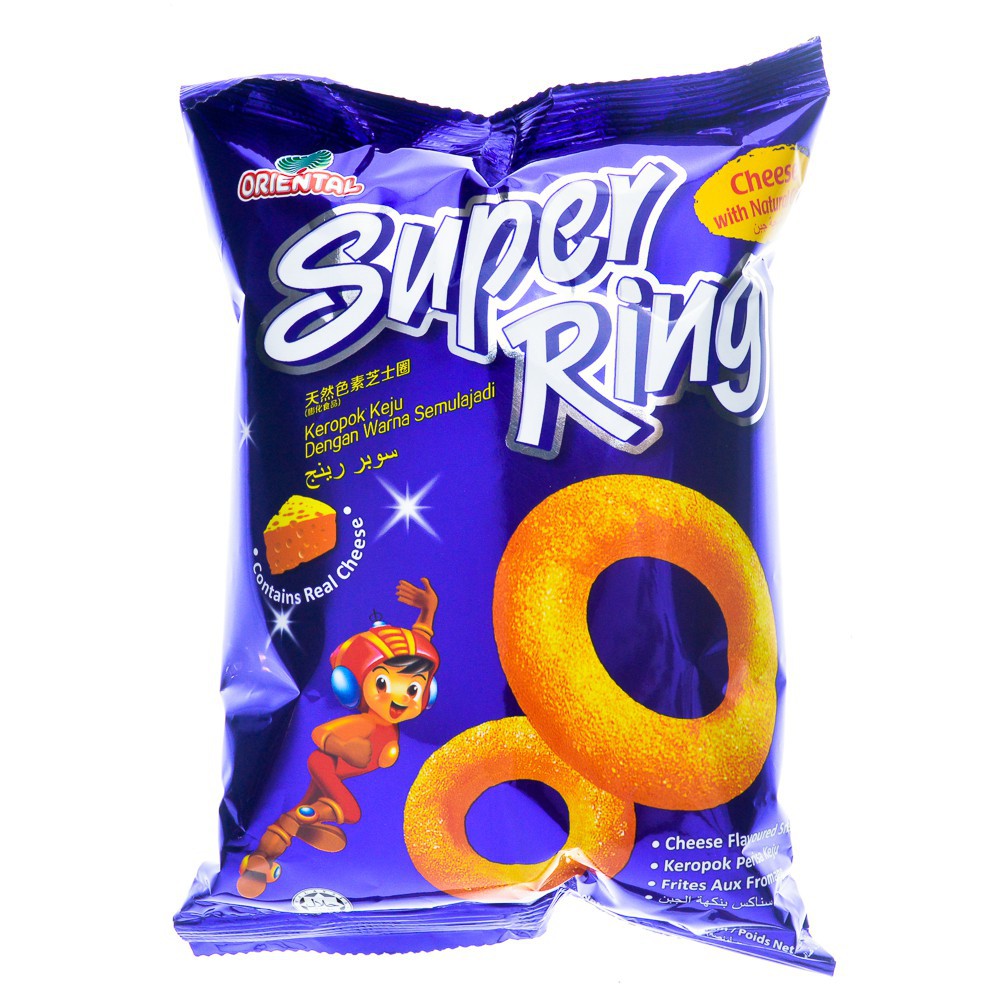 Super Ring Snack Flavoured Contains Real Cheese Cheesy Taste (60g ...