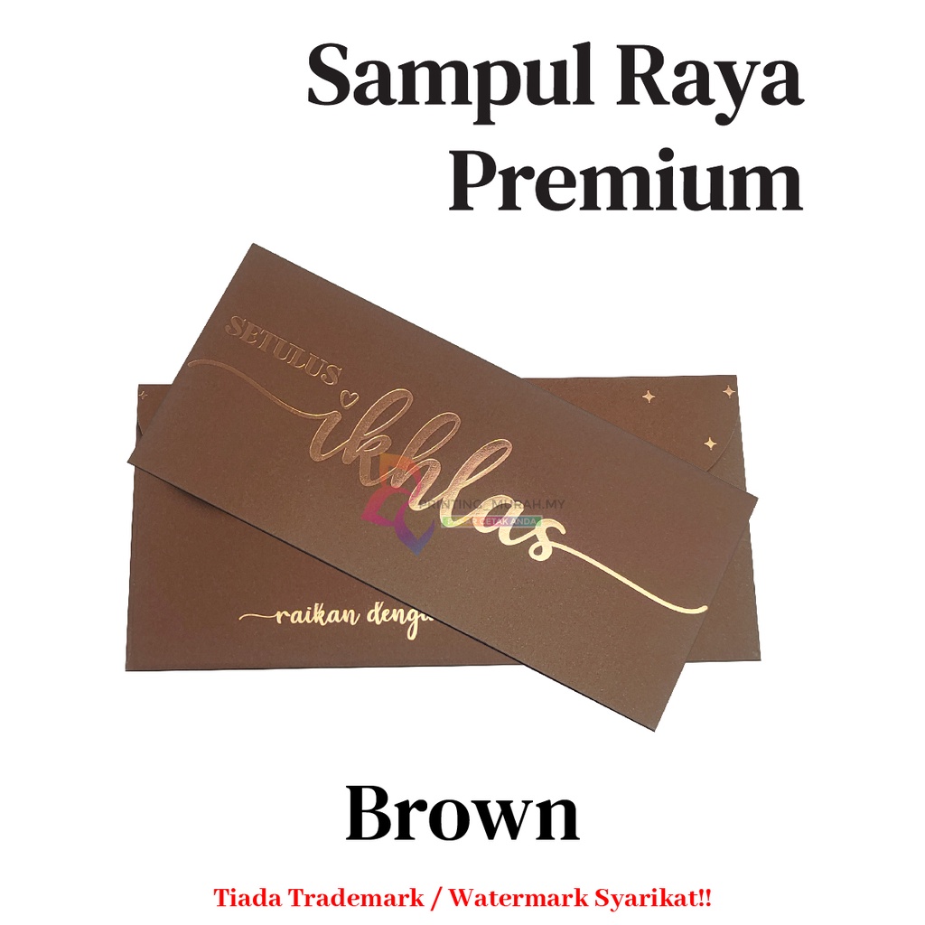6 pcs Sampul Raya Premium 2023 - 18 Colours with Rose Gold Stamping ...