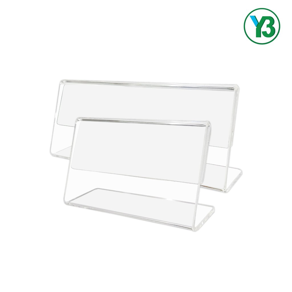 10pcs Transparent Acrylic Table Sign Price Tag Label Card Display ...