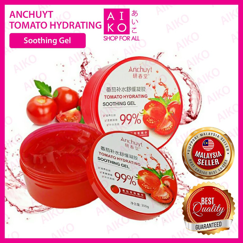 (AIKO) 99% TOMATO HYDRATING SOOTHING MOISTURIZE GEL/ TOMATO PELEMBAB ...