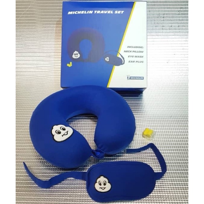 ORIGINAL MICHELIN TRAVEL KIT U SHAPED TRAVEL PILLOW NECK SUPPORT ...
