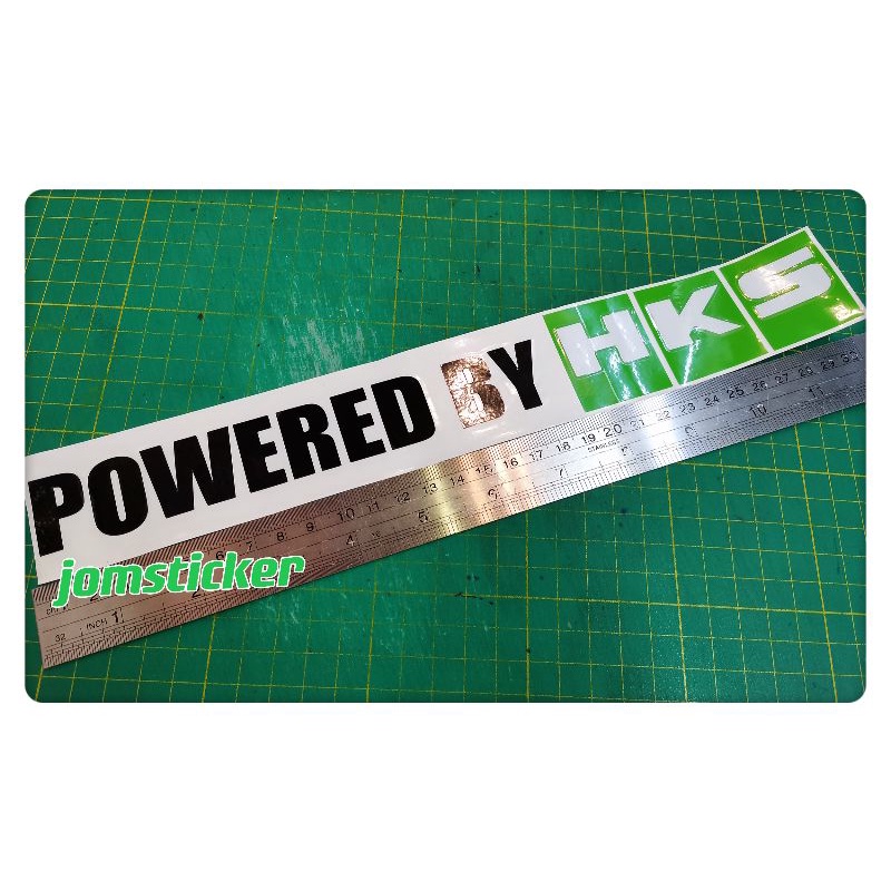 Sticker powered hy HKS (sticker cutting) | Shopee Malaysia