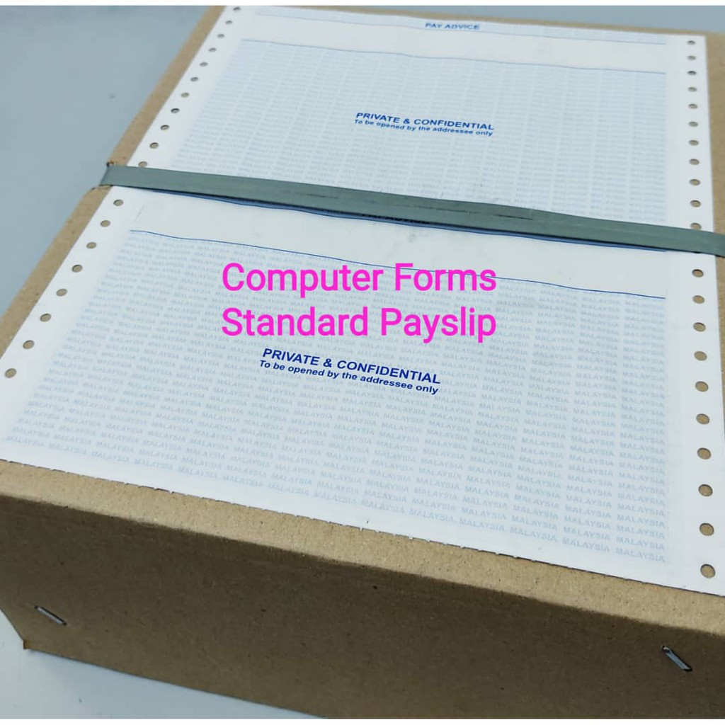 Computer Forms Standard Payslip (9.5" * 11") 2up | Shopee Malaysia