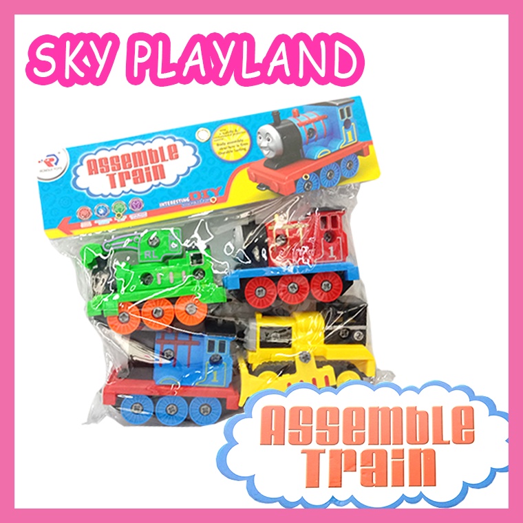 4 in 1 DIY set Assemble Train Mainan Budak (2814) | Shopee Malaysia